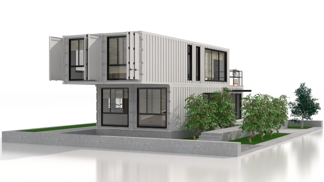 container office building 3D Model in Buildings 3DExport