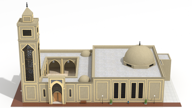 mosque 3D Model in Buildings 3DExport