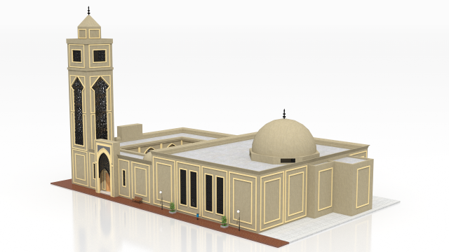 mosque 3D Model in Buildings 3DExport