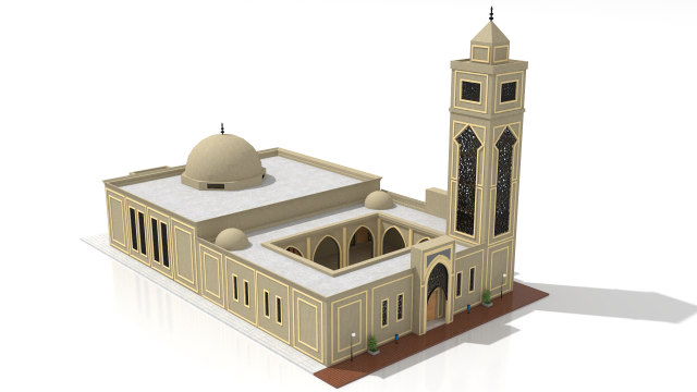 mosque 3D Model in Buildings 3DExport