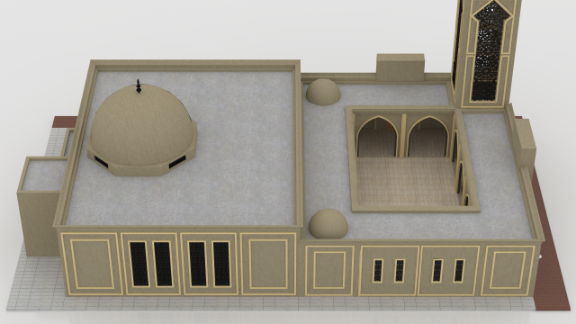 mosque 3D Model in Buildings 3DExport