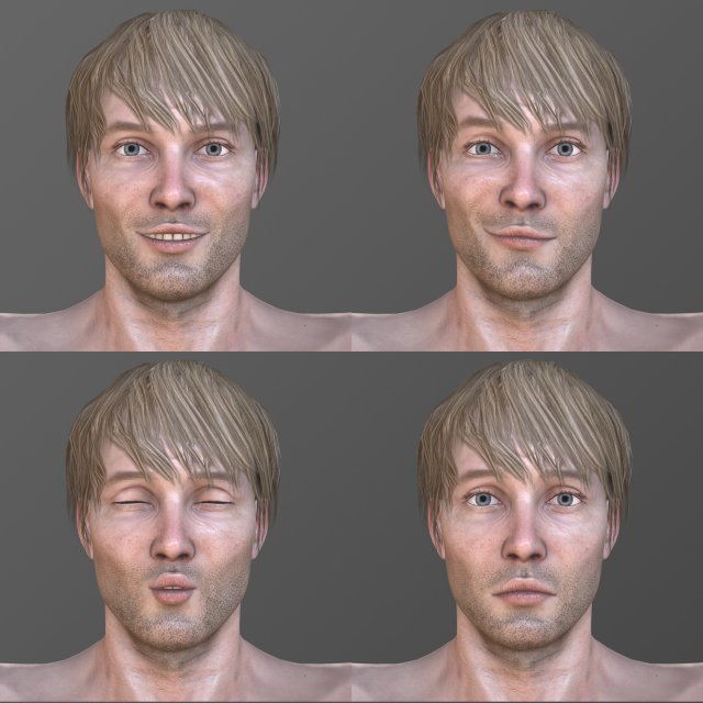 Alex 3D Model in Man 3DExport