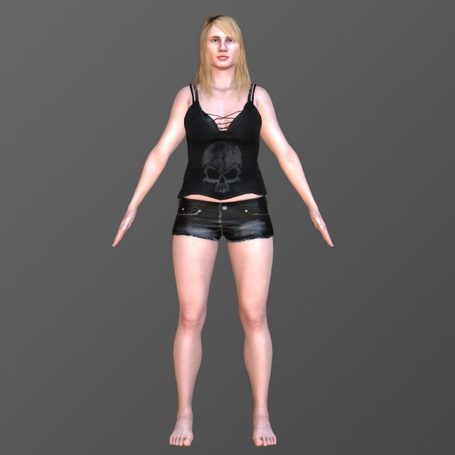 Alice 3D Model in Woman 3DExport