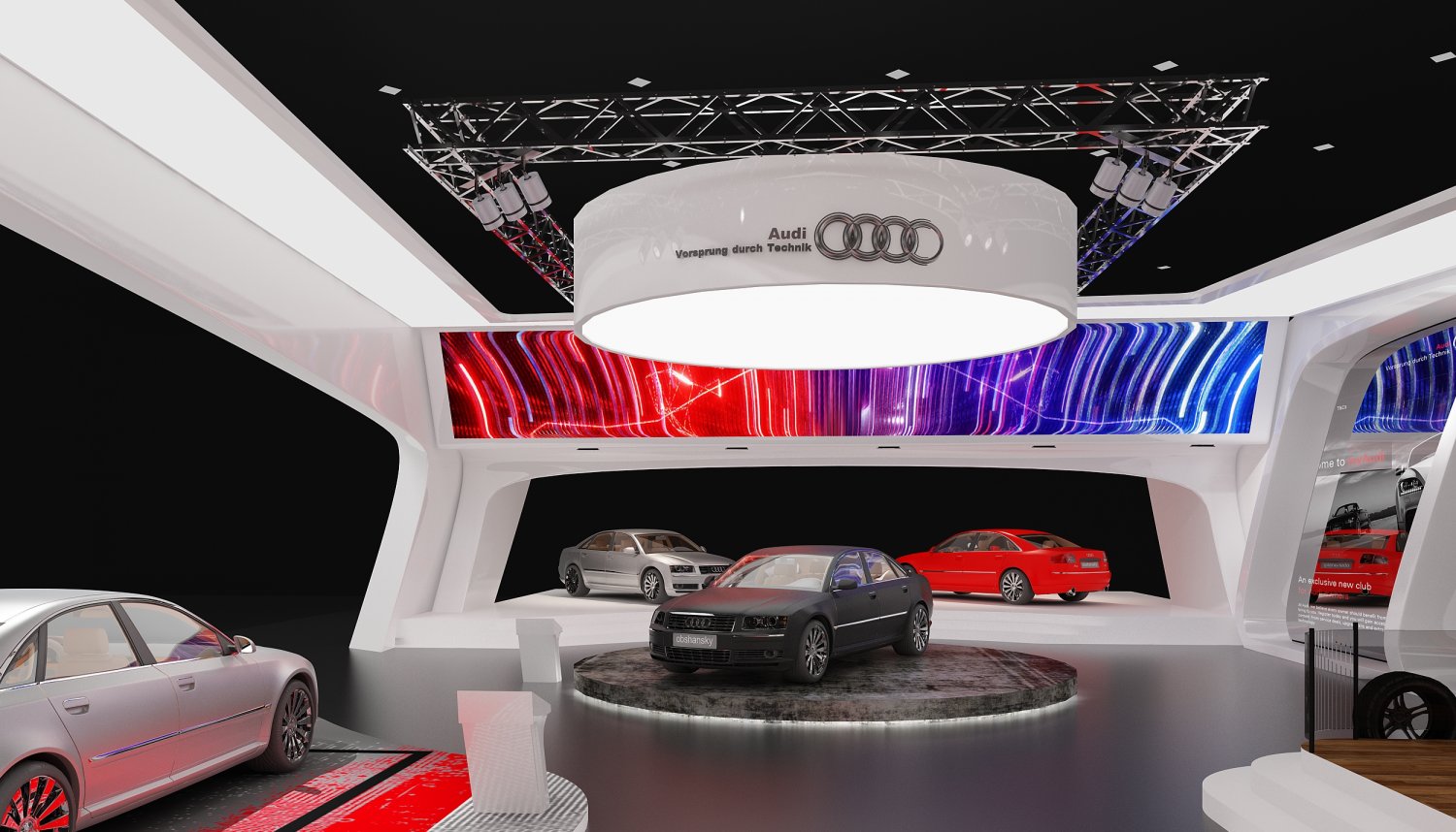 exhibition audi 3D Models in Exhibit 3DExport