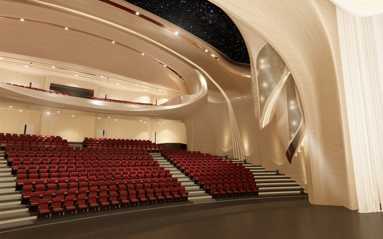 theatre 3D Models in Hall 3DExport