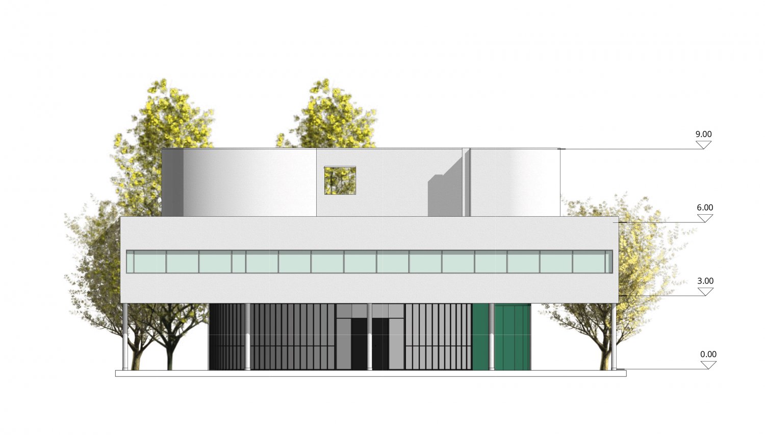 Villa Savoye Elevation