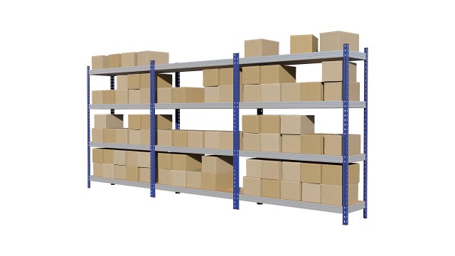 warehouse racking 3D Model in Shipping Containers 3DExport