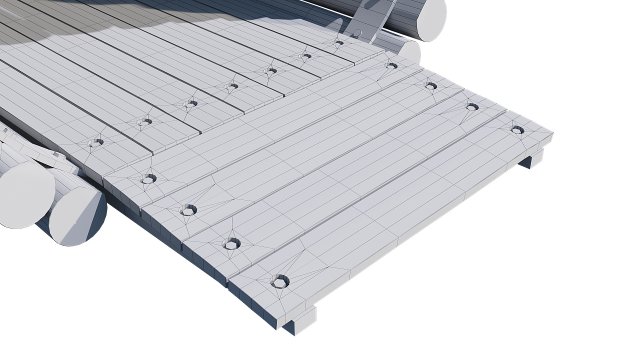 playground wooden log tunnel 3D Model in Environment 3DExport