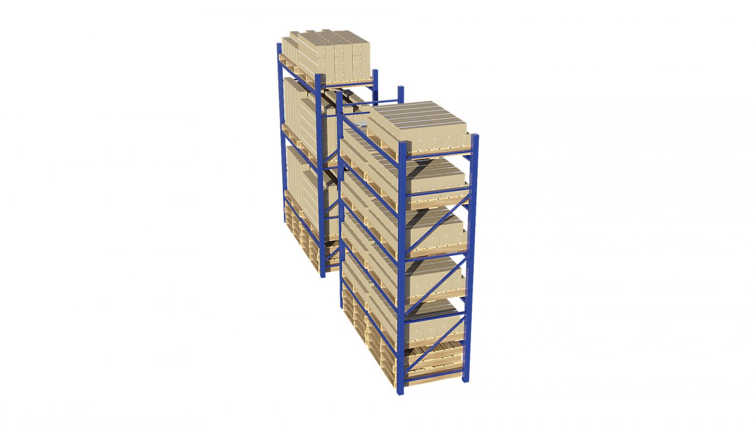 warehouse racking Modèles 3D in Autre 3DExport
