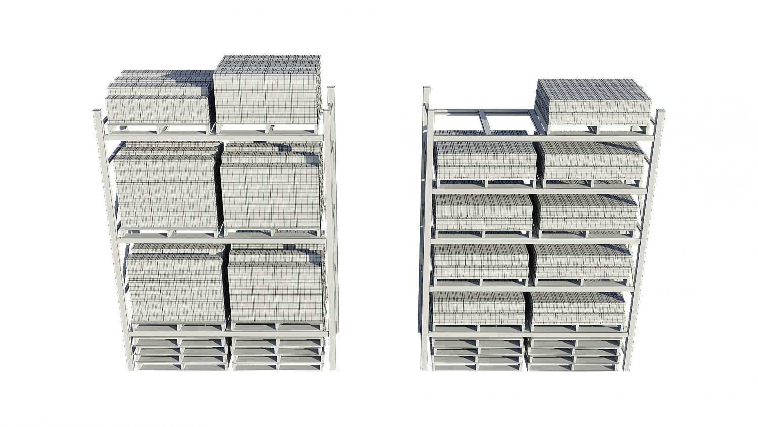warehouse racking Modèles 3D in Autre 3DExport