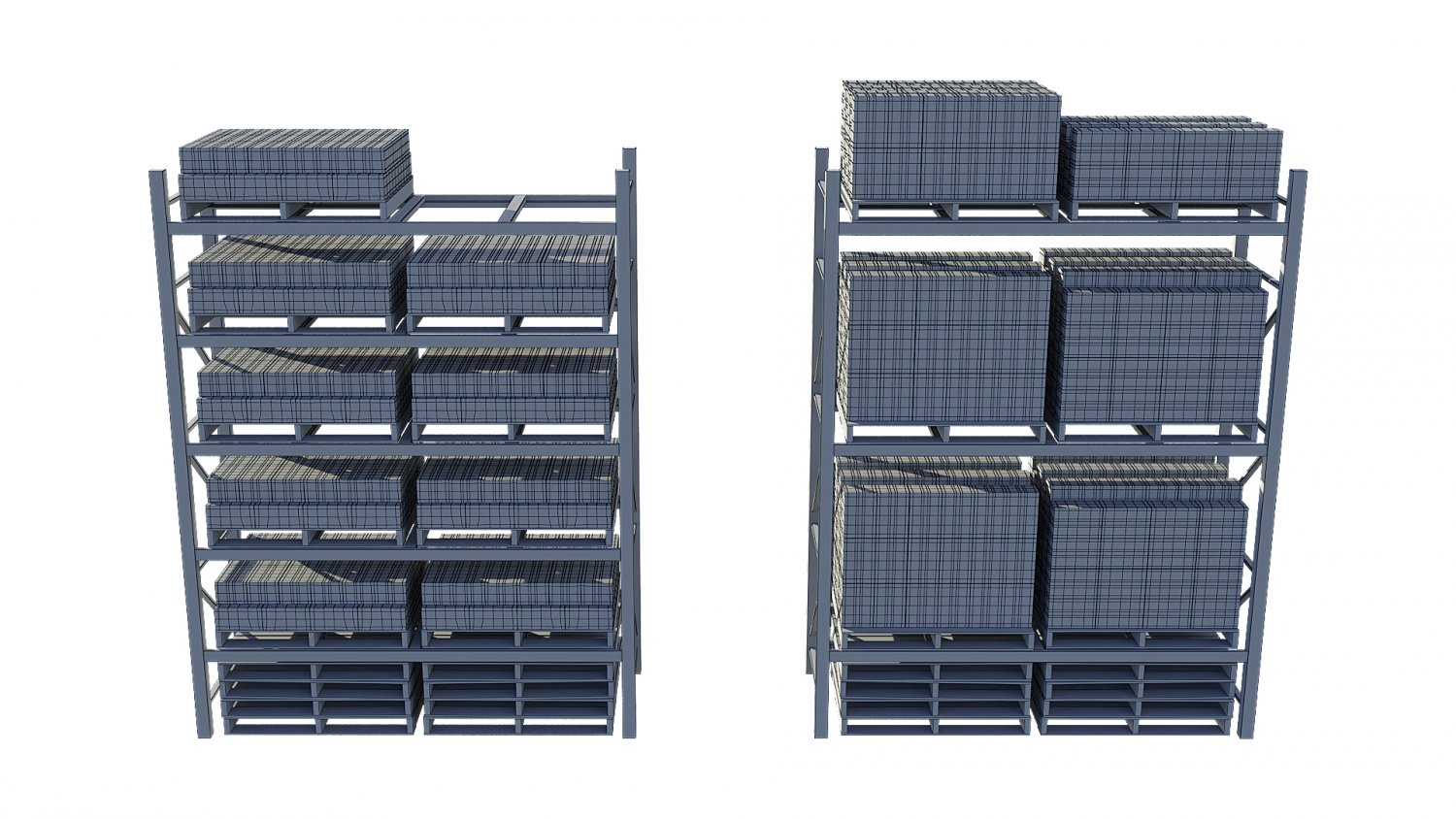 warehouse racking Modèles 3D in Autre 3DExport