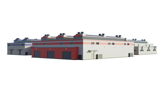 industrial buildings model pack 3D Model in Buildings 3DExport