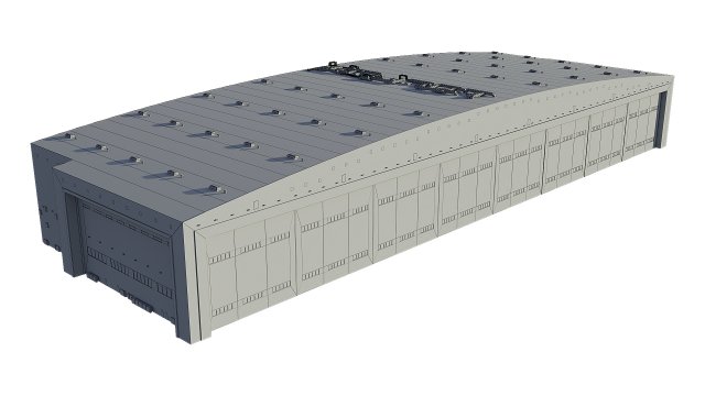 hangar 3D Model in Buildings 3DExport