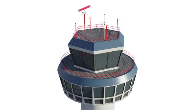 airport control tower 3D Model in Buildings 3DExport