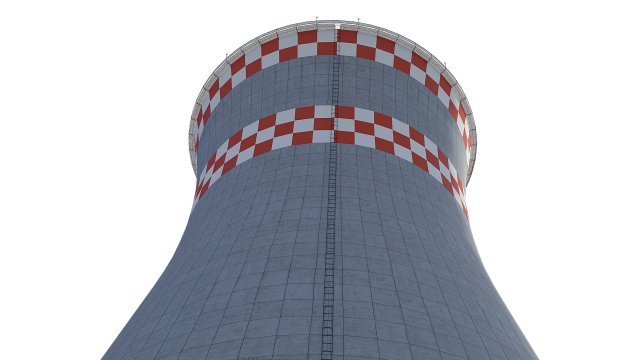 Cooling Tower 3D Model in Environment 3DExport