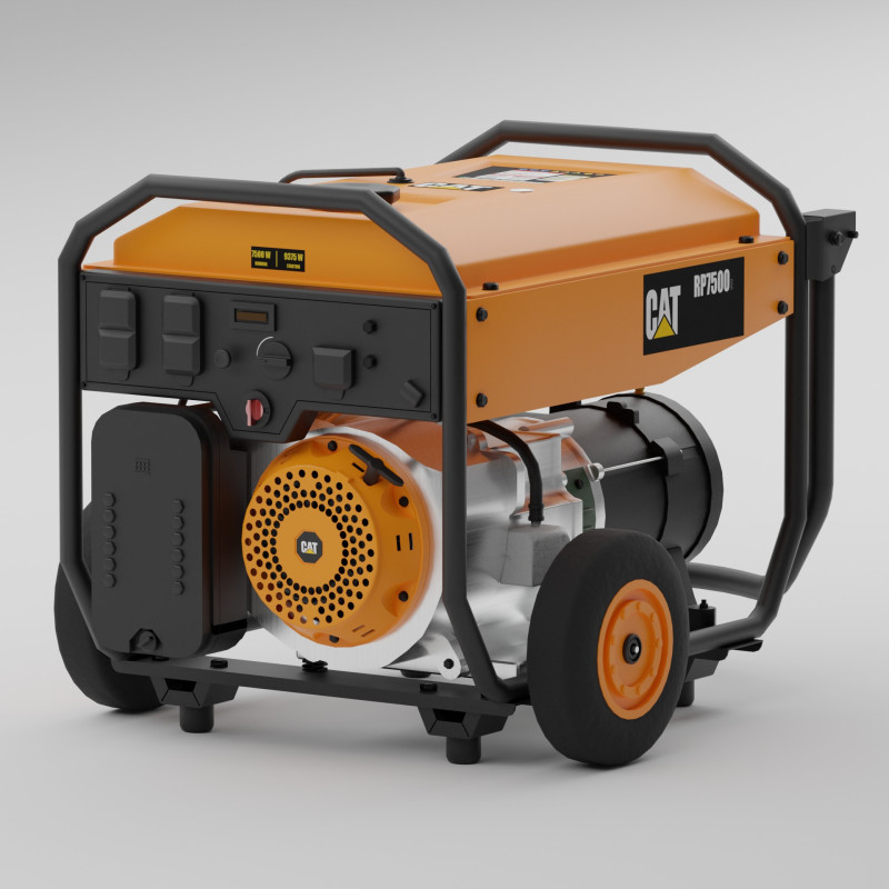 Gas Powered Portable Generator 3D Model in Machines 3DExport