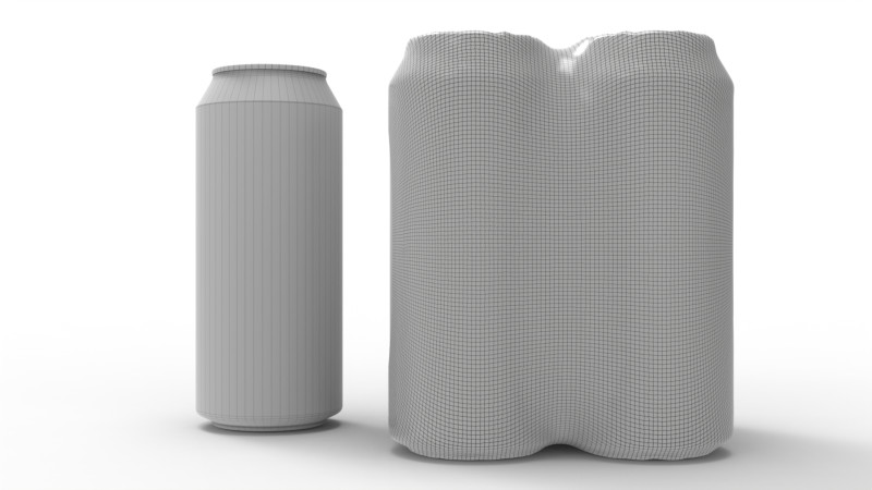 Four pack packaging beverage soda cans 1000ml Modèle 3D in Autre 3DExport