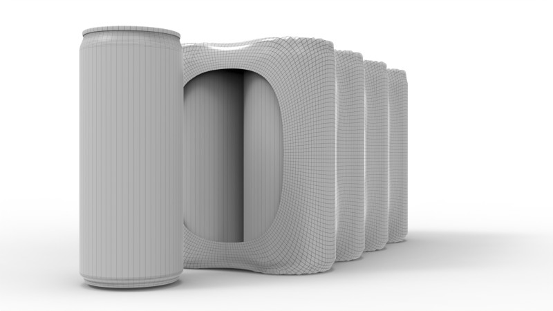 Eight pack packaging beverage soda cans 10-5oz 3D Model in Other 3DExport