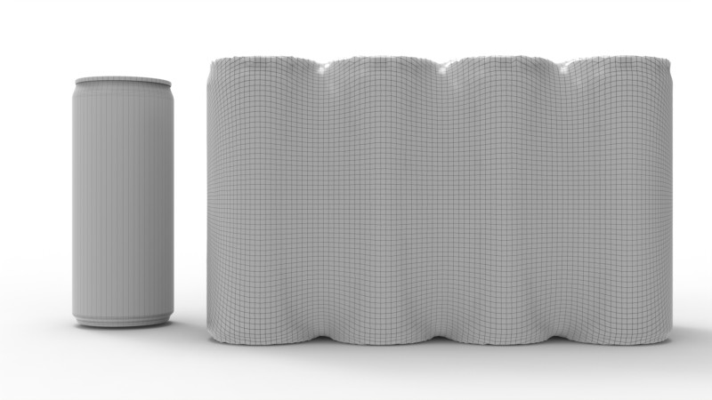 Eight pack packaging beverage soda cans 10-5oz 3D Model in Other 3DExport