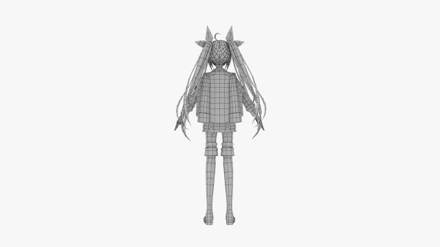 Itsuka kotori - date a live 3D Model in Child 3DExport