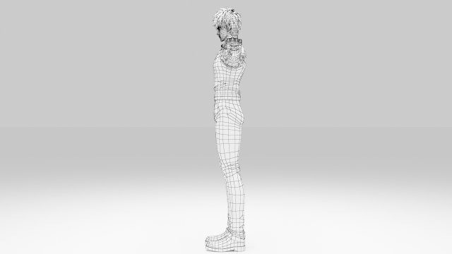 Genos - One Punch Man 3D Model in Man 3DExport