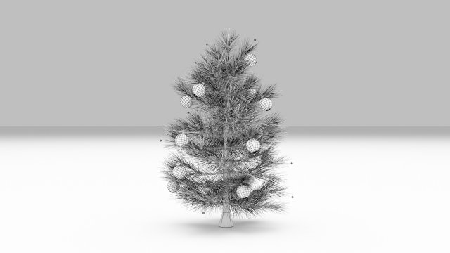 Christmas Tree 3D Model in Tree 3DExport