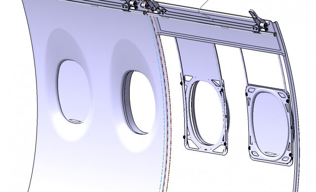 DETAILED AIRCRAFT SIDEWALL PANELS 3D Model in Parts 3DExport