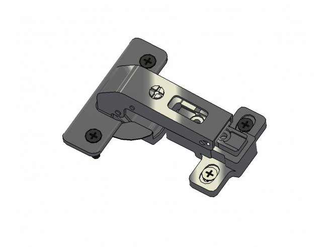 Detailed DOOR HINGE 3D Model in Kitchen 3DExport
