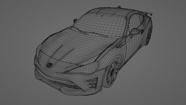 Toyota GT86 3D Model in Racing 3DExport