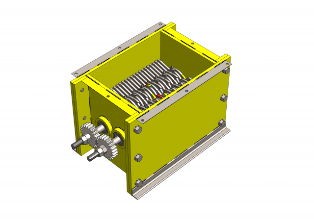 DRAWINGS TO MAKE PLASTIC SHREDDER MACHINE Modelo 3D in Máquinas 3DExport