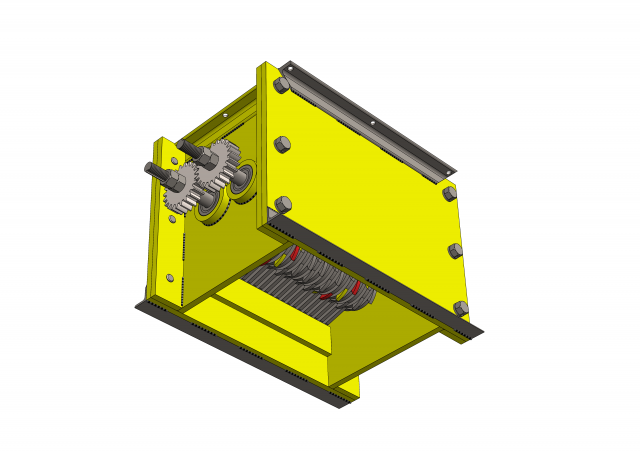 DRAWINGS TO MAKE PLASTIC SHREDDER MACHINE Modelo 3D in Máquinas 3DExport