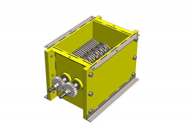 DRAWINGS TO MAKE PLASTIC SHREDDER MACHINE Modelo 3D in Máquinas 3DExport