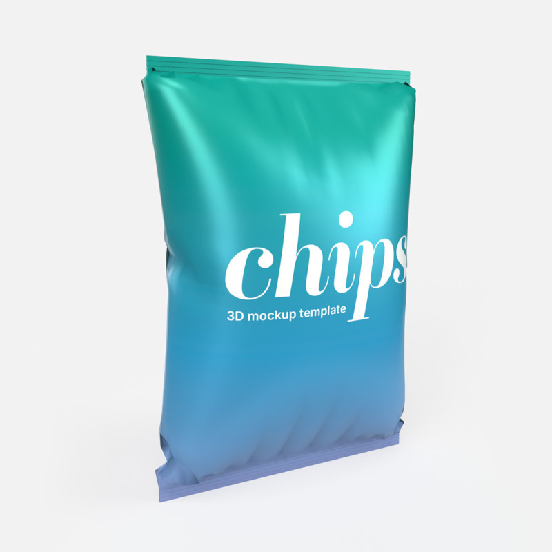 Potato Chips Food Snack Package Bag 3D Model in Miscellaneous 3DExport