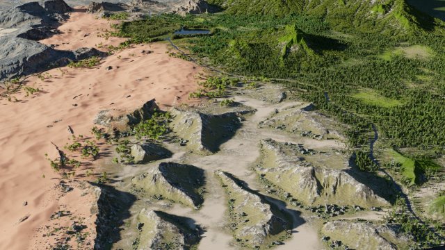 map003 biomes the garden in blender 3D Model in Environment 3DExport