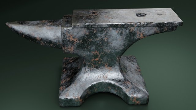 old anvil 3D in 3DExport