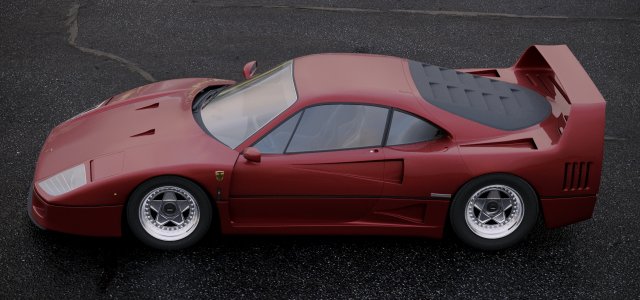 ferrari f40 1987 3D Model in Sport Cars 3DExport