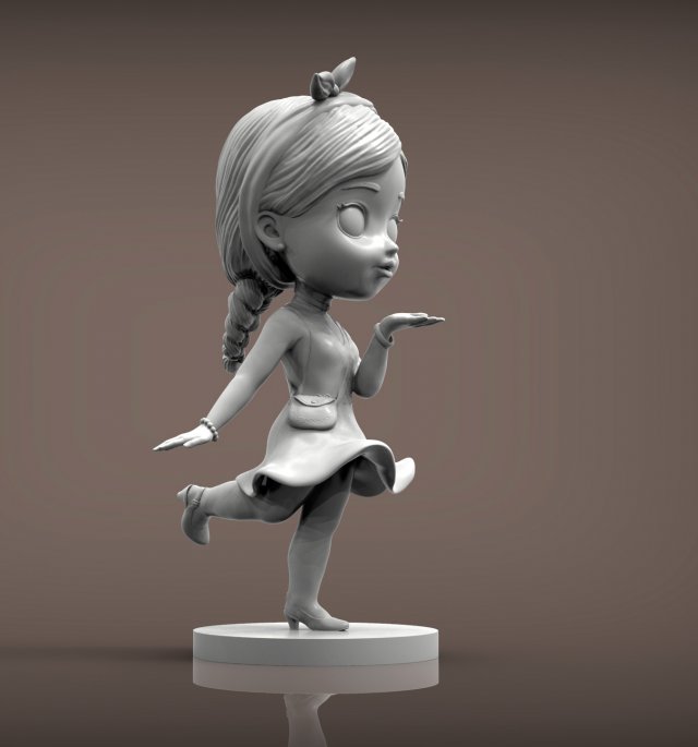 Anime Girl 3d Print Model 3d Print Model In Sculpture 3dexport