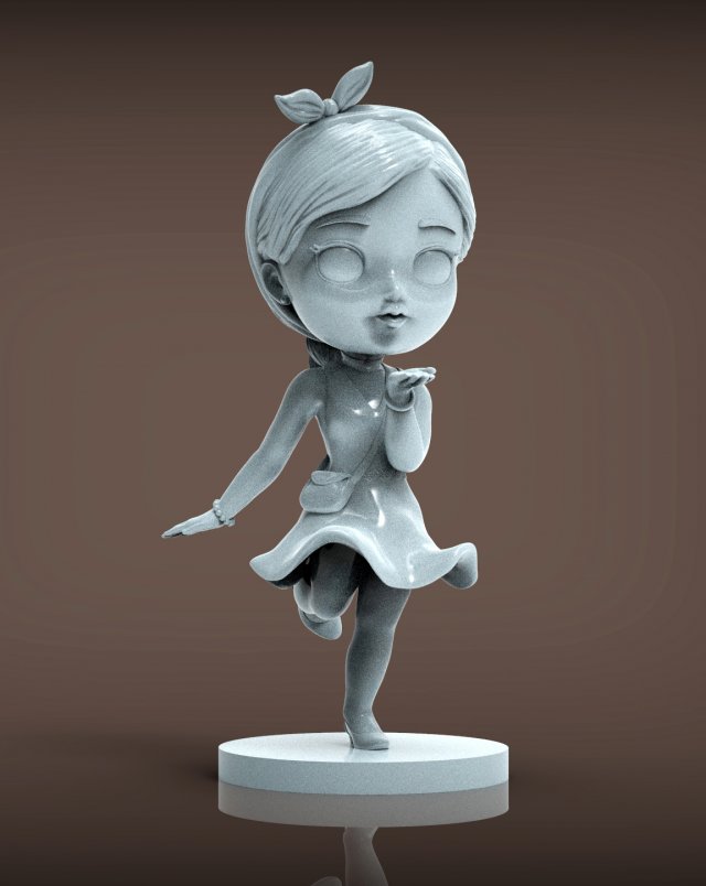 Anime Girl 3d Print Model 3d Print Model In Sculpture 3dexport