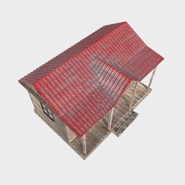 Ranch house 3D Model in Buildings 3DExport