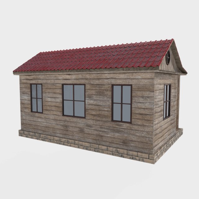 Ranch house 3D Model in Buildings 3DExport