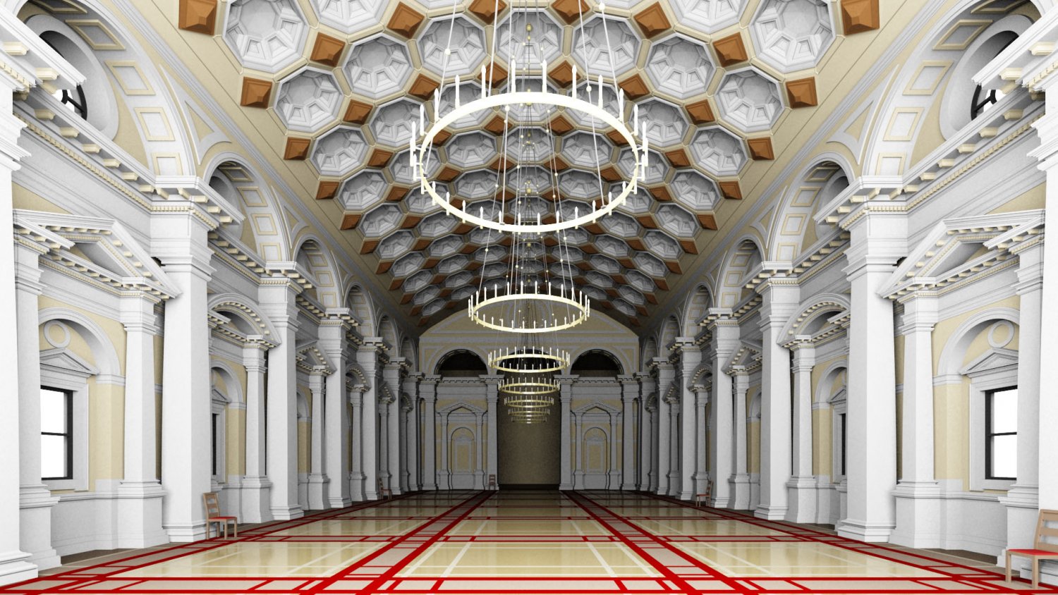 hall 3D Models in Hall 3DExport