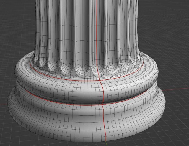 Greek column 3D Model in Sculpture 3DExport