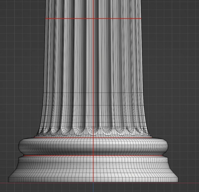 Greek column 3D Model in Sculpture 3DExport