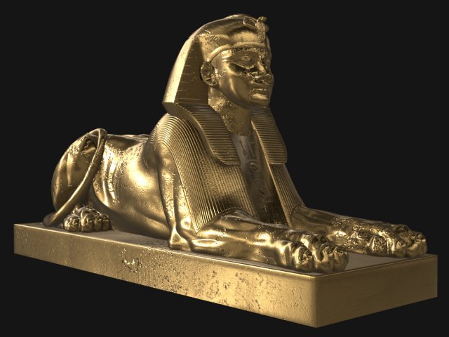 Sphinx from London 3D Model in Sculpture 3DExport