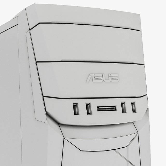 asus rog g11cb system unit desktop computer 3D Model in Computer 3DExport