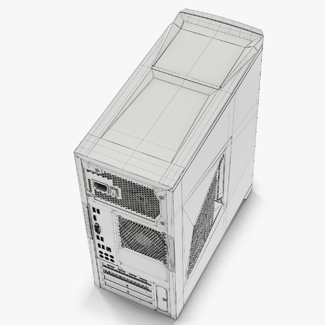 asus rog g11cb system unit desktop computer 3D Model in Computer 3DExport