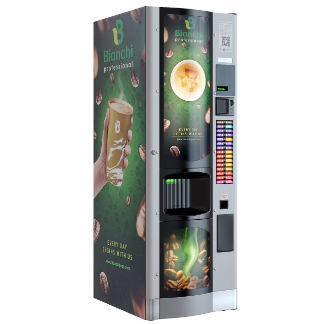 Vending coffee machine Terminal Bianchi 3D Model in Hall 3DExport