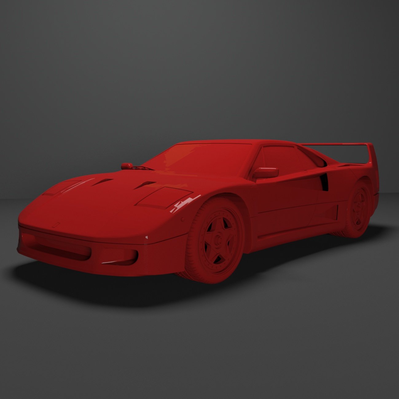 ferrari f40 for 3d print 3D Print Models in Vehicle 3DExport