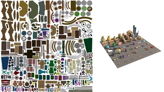 low-poly magic items stall 3D Model in Cityscapes 3DExport