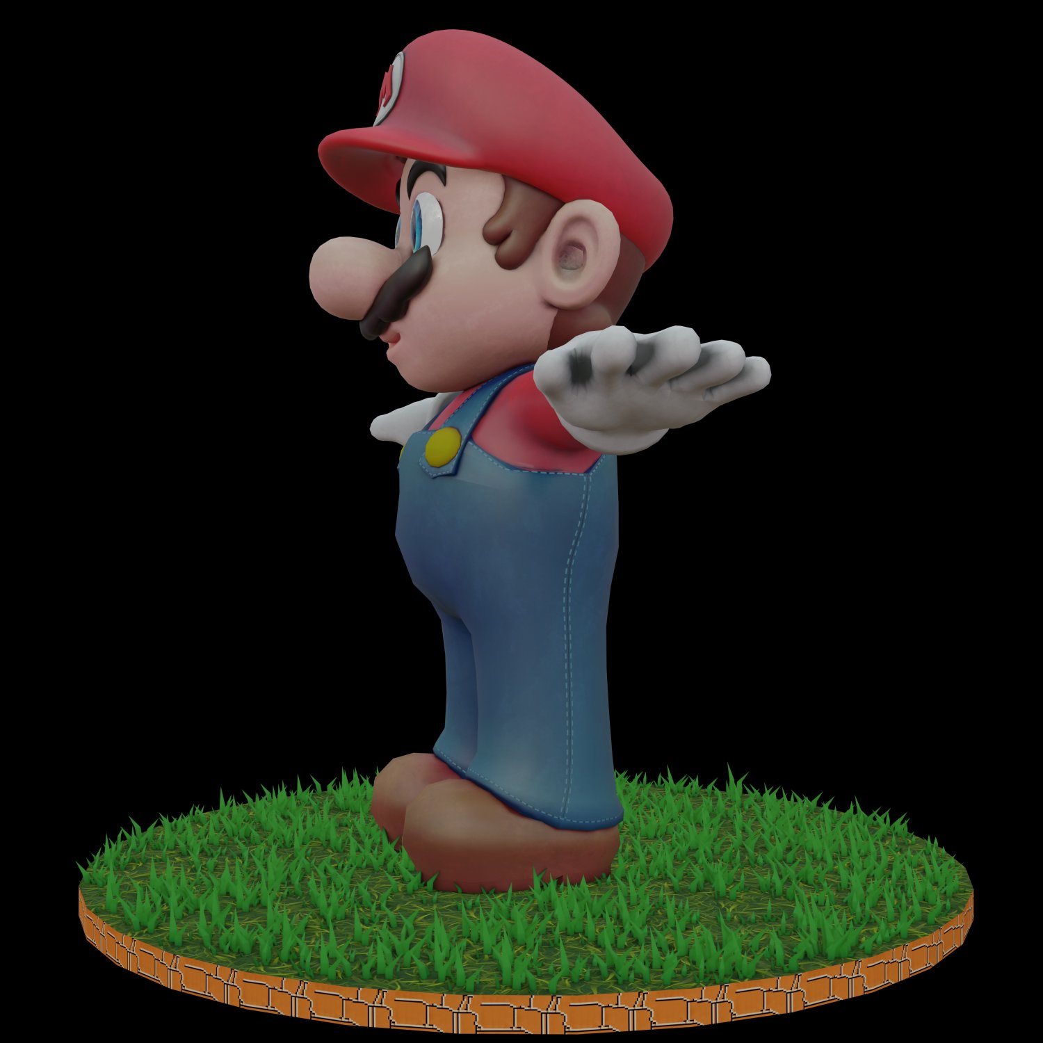 mario bros rigged low-poly 3D Models in Cartoon 3DExport